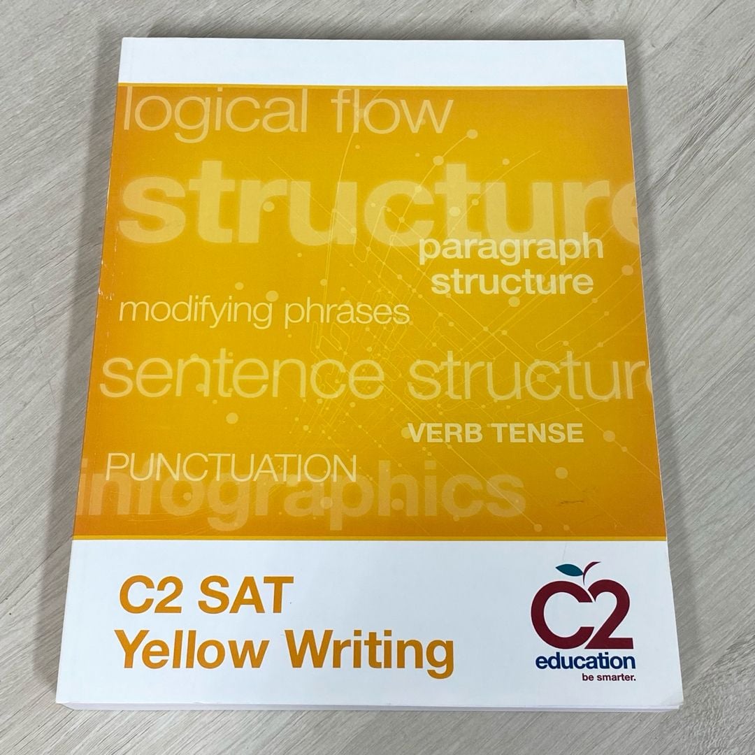 C2 SAT Yellow Writing v3.0 2019 Prep Book by C2 Education, Paperback ...