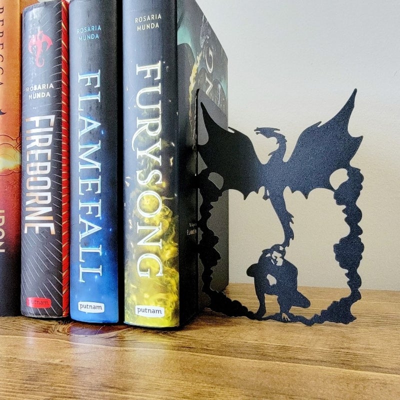 Fourth Wing Bookends from Unplugged Romantasy Box by Rebecca Yarros ...