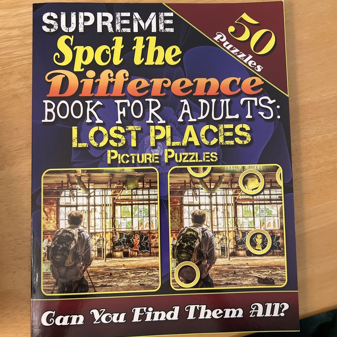 Supreme Spot the Difference Book for Adults by Lucy Coldman, Paperback ...