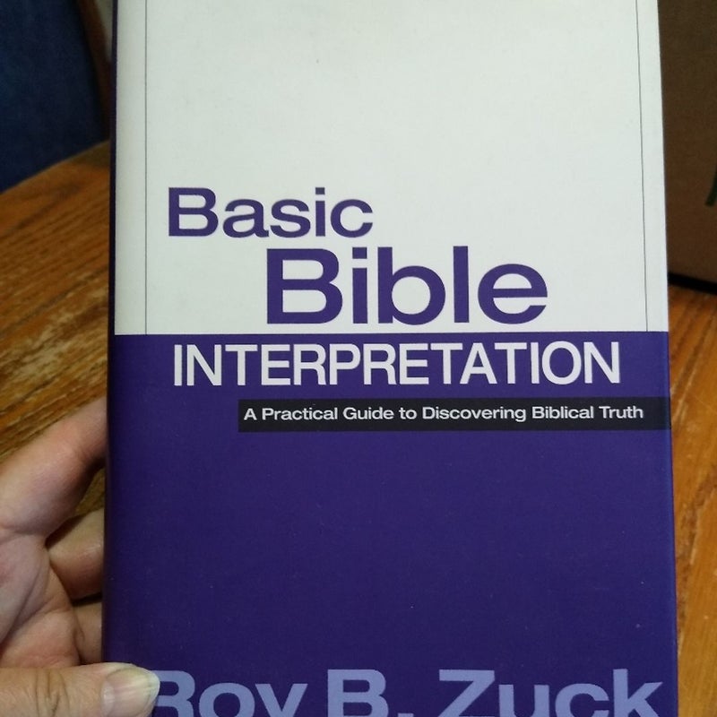 Basic Bible Interpretation by Roy B. Zuck
