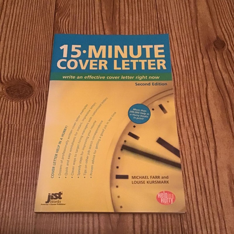 15-Minute Cover Letter by Louise Kursmark, Michael Farr