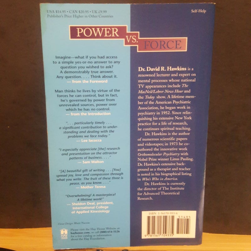 Power versus Force by David R Hawkins, Paperback | Pangobooks