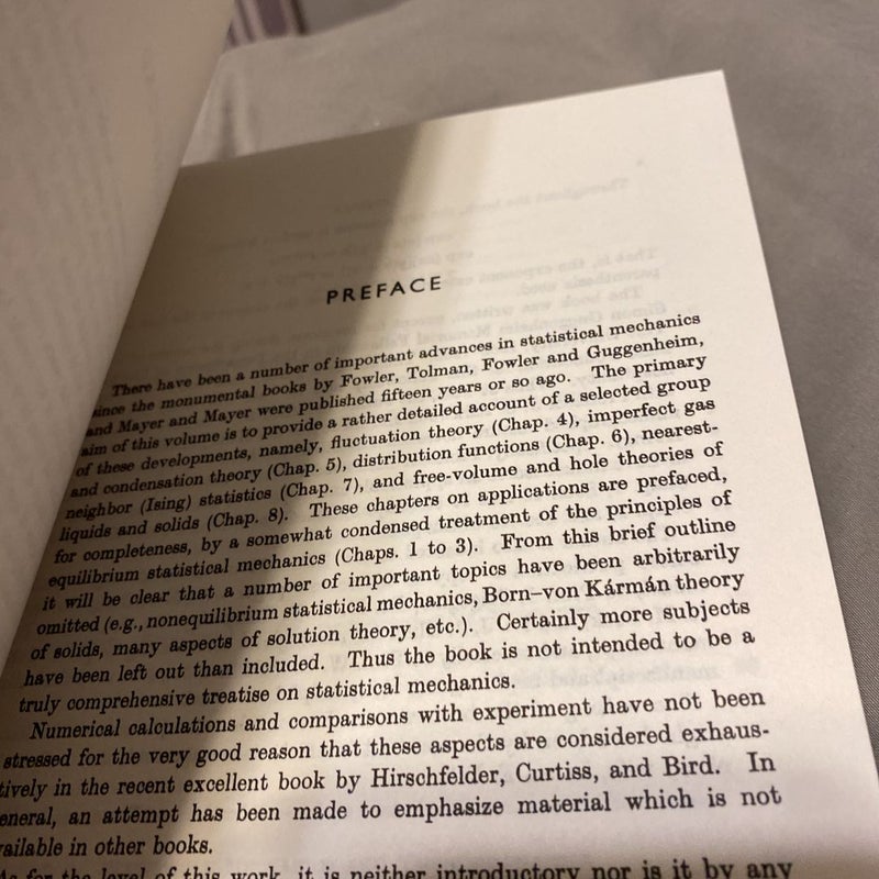 Statistical Mechanics Statistical Mechanics