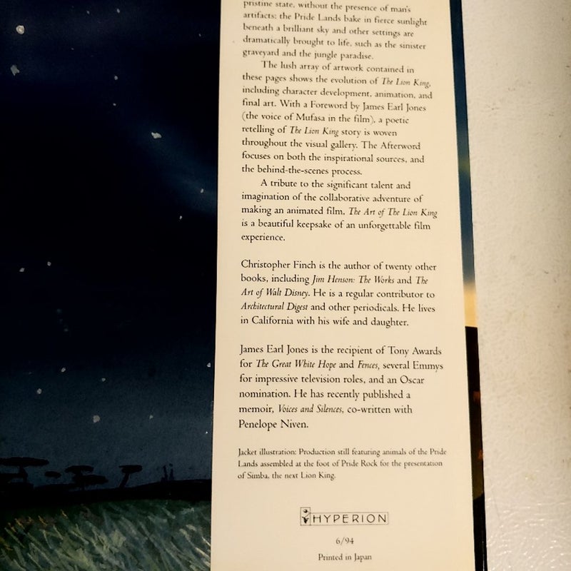 The Art of the Lion King by Christopher Finch, Hardcover | Pangobooks