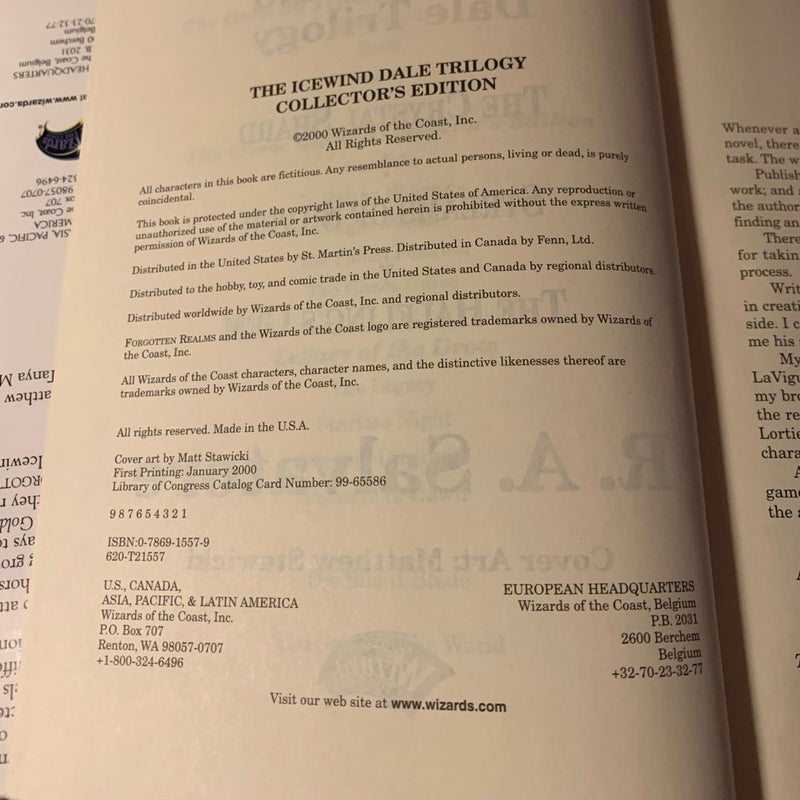 The Icewind Dale Trilogy by R. A. Salvatore