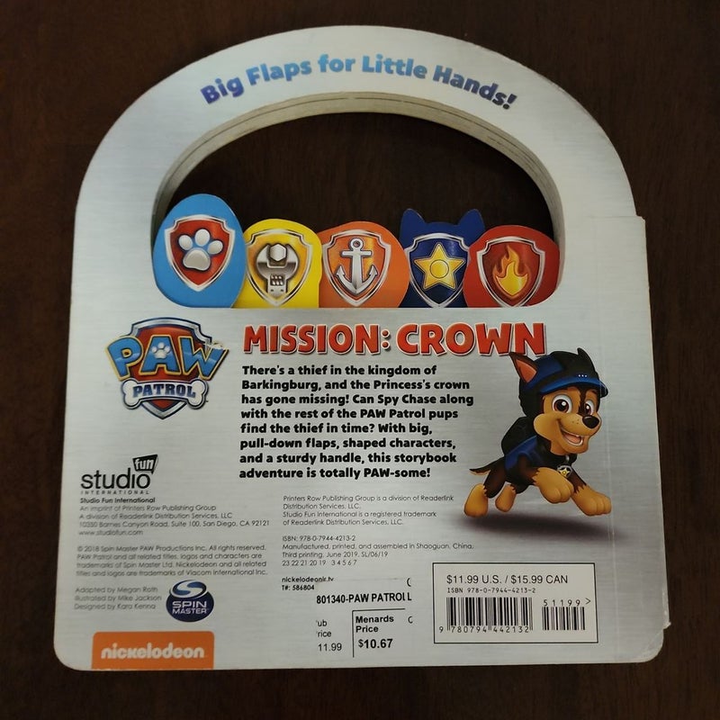 Nickelodeon PAW Patrol: Mission: Crown by Megan Roth, Hardcover ...