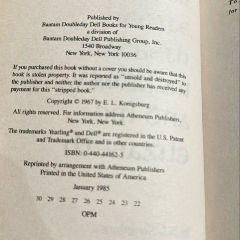 Jennifer, Hecate, Macbeth, William McKinley, and Me, Elizabeth by E. L ...