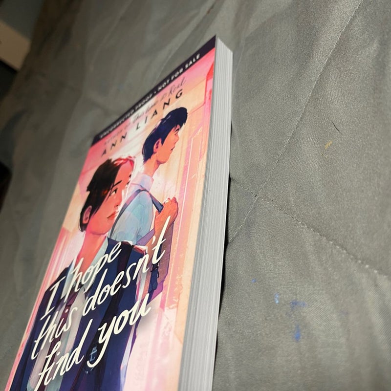 I Hope This Doesnt Find You ARC by Ann Liang, Paperback | Pangobooks