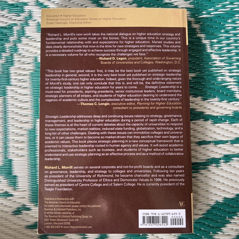 Strategic Leadership by Richard L. Morrill, Paperback | Pango Books