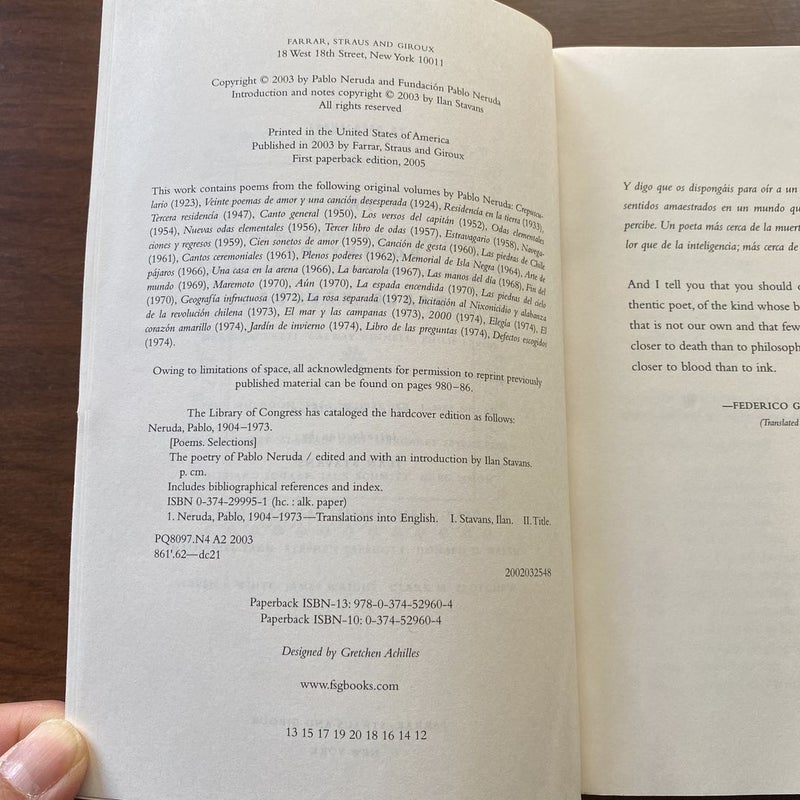 Poetry of Pablo Neruda