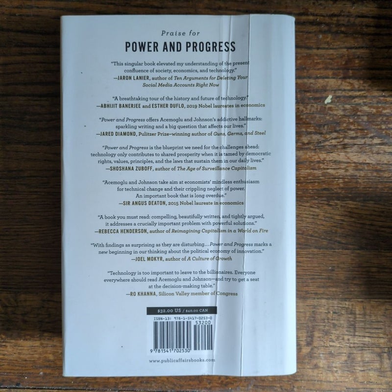 Power and Progress by Daron Acemoglu, Simon Johnson