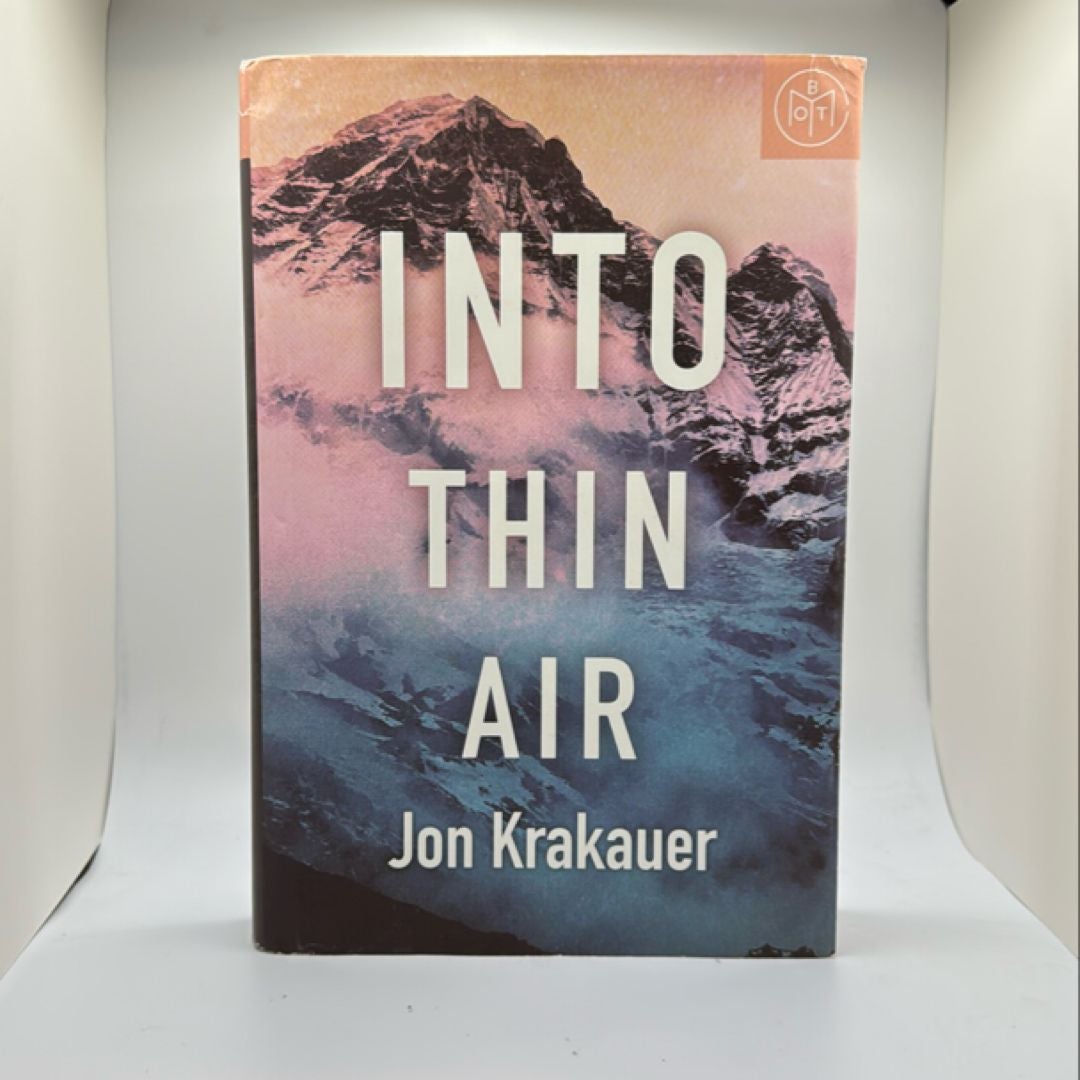 Into Thin Air by Jon Krakauer, Hardcover | Pangobooks