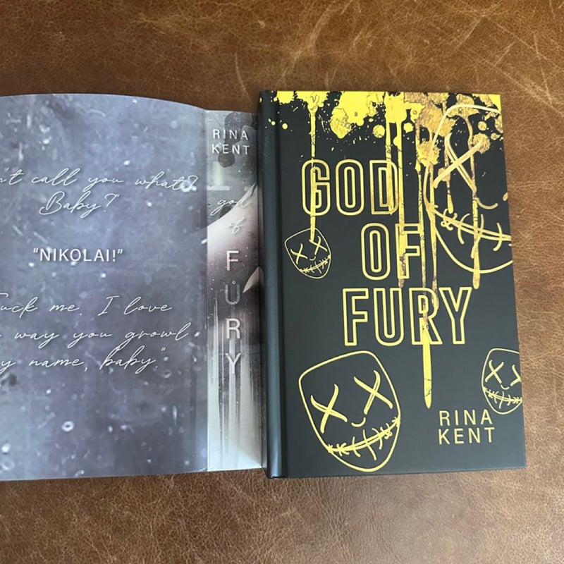 God of fury signed special edition baddies book box by Rina Kent ...