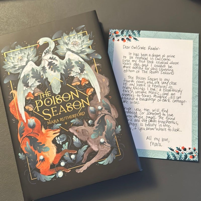 The Poison Season | Owlcrate Edition | Signed by Author by Mara ...