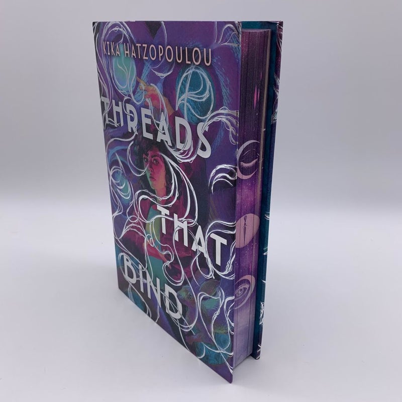 Fairyloot Exclusive Threads That Bind Signed Sprayed Edge by Kika Hatzopoulou, Hardcover ...