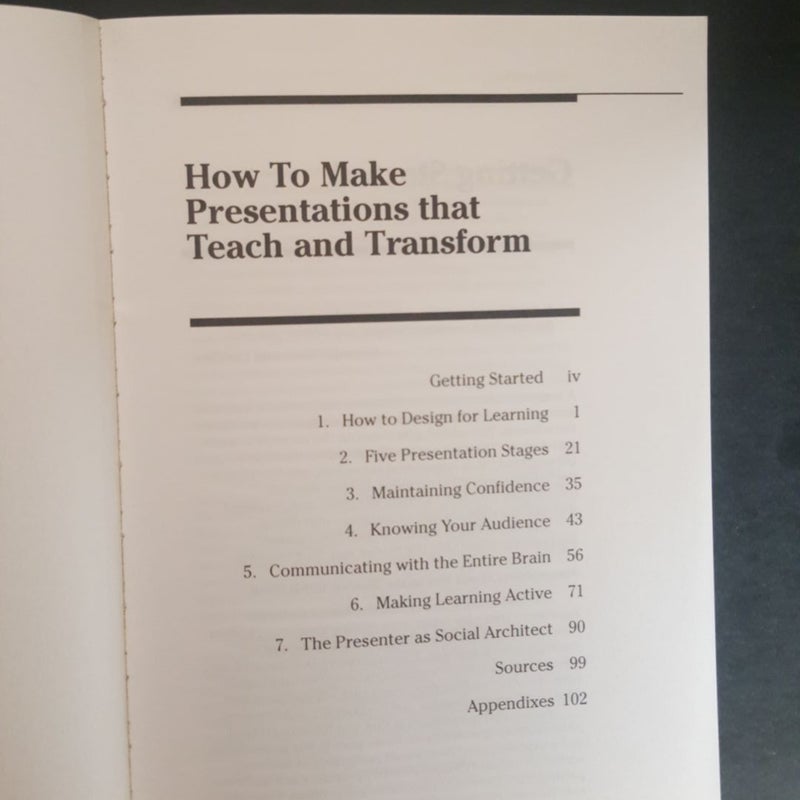 How to Make Presentations That Teach and Transform by Robert J ...