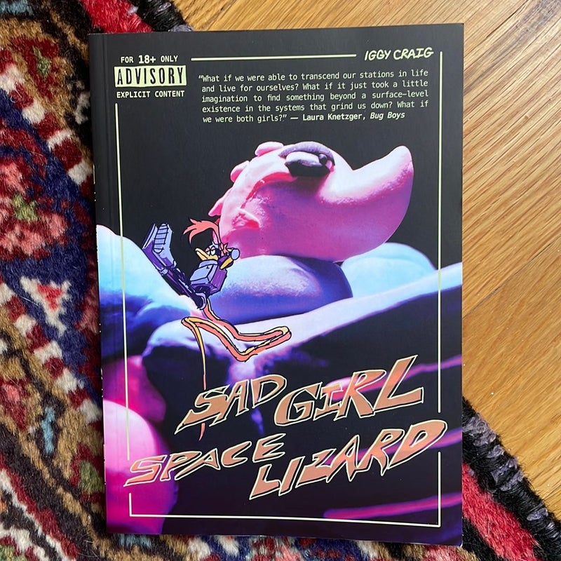 Sad Girl Space Lizard by Iggy Craig