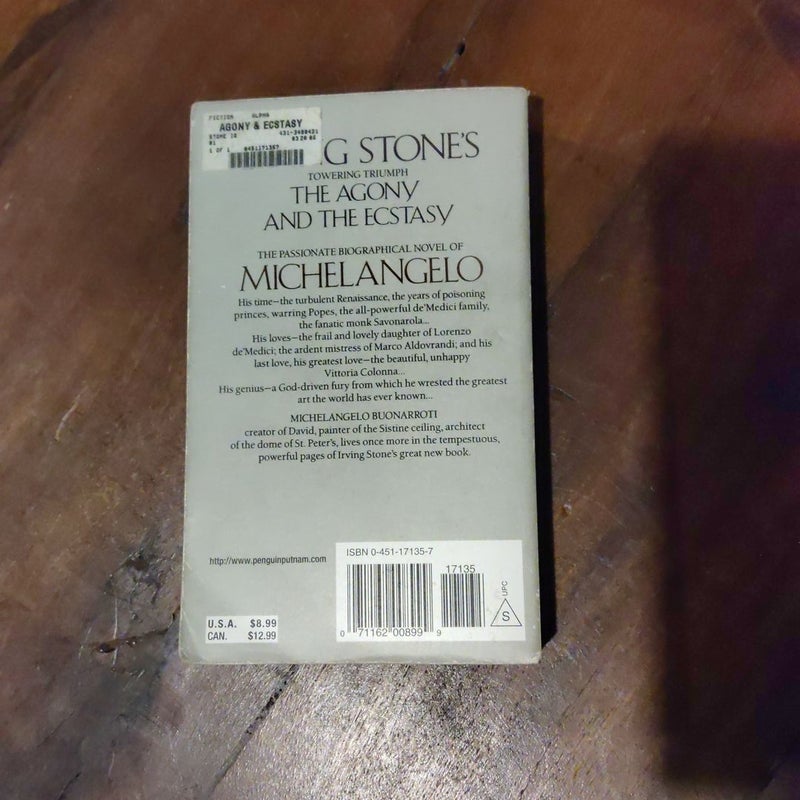 The Agony and the Ecstasy by Irving Stone, Paperback | Pangobooks