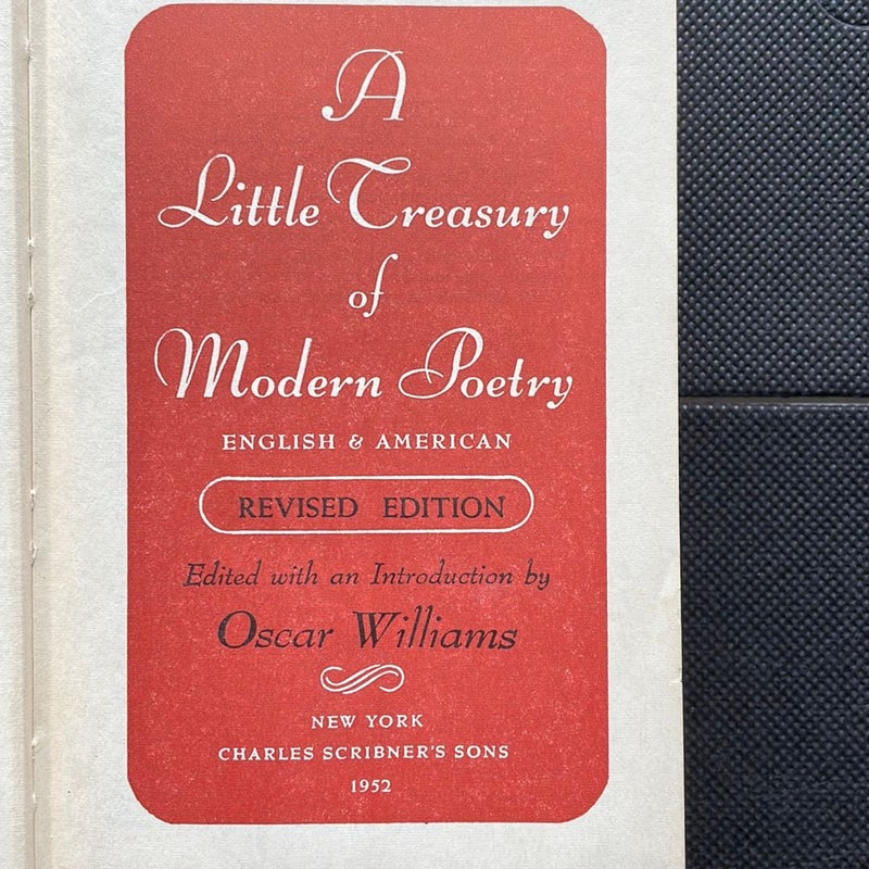 A Little Treasury of Modern Poetry by Williams, Hardcover | Pangobooks