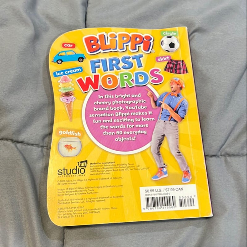 Blippi: First Words by Editors of Studio Fun International, Hardcover ...