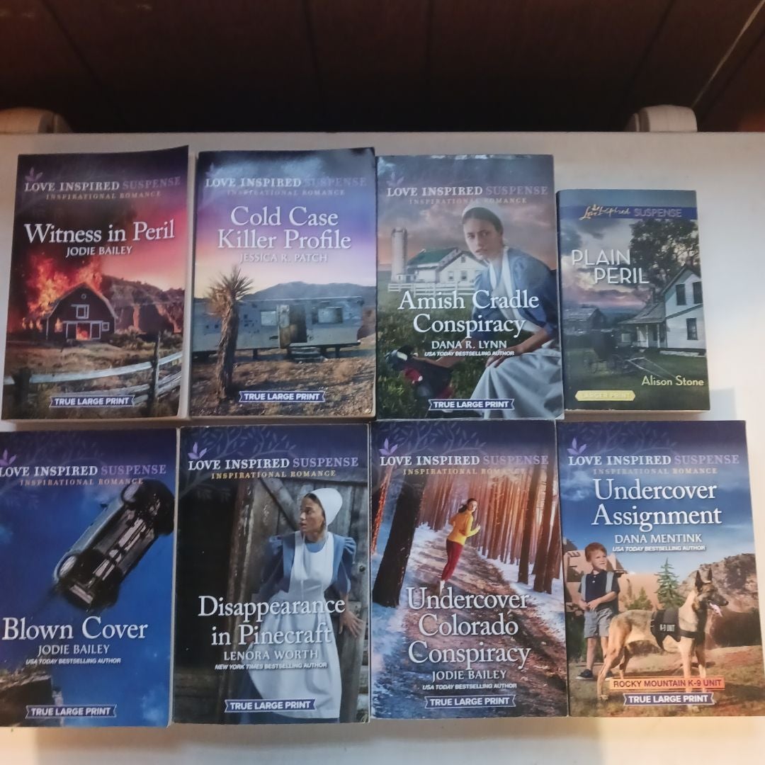 8 Book Bundle Love Inspired Suspense by Various, Paperback | Pangobooks