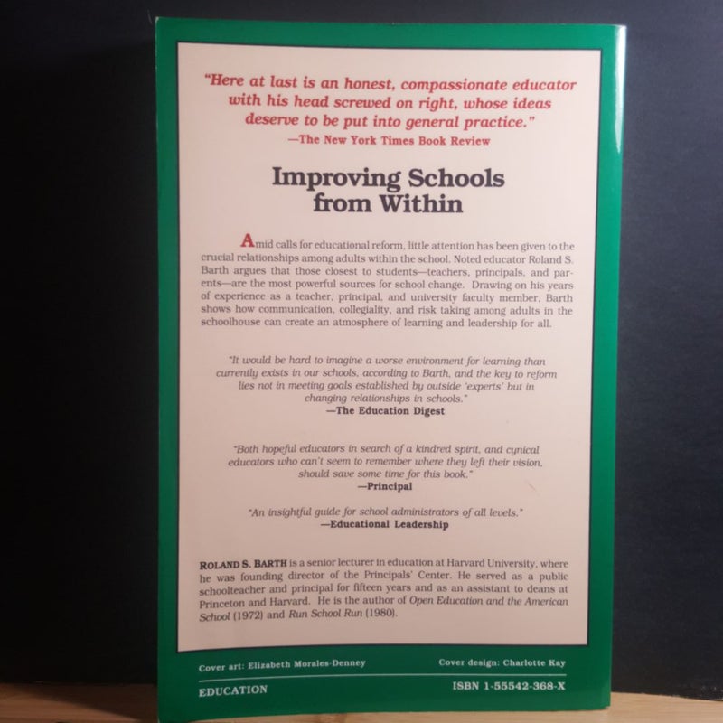Improving schools from within by Roland s Barth, Paperback | Pangobooks