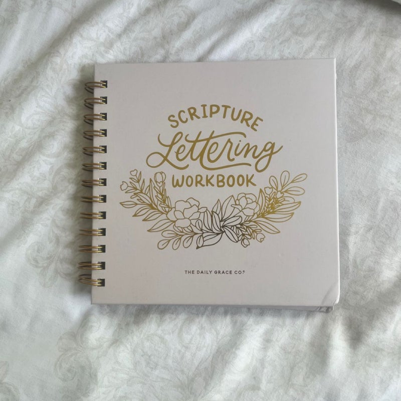 Daily Grace Scripture Lettering Workbook by The Daily Grace Co.