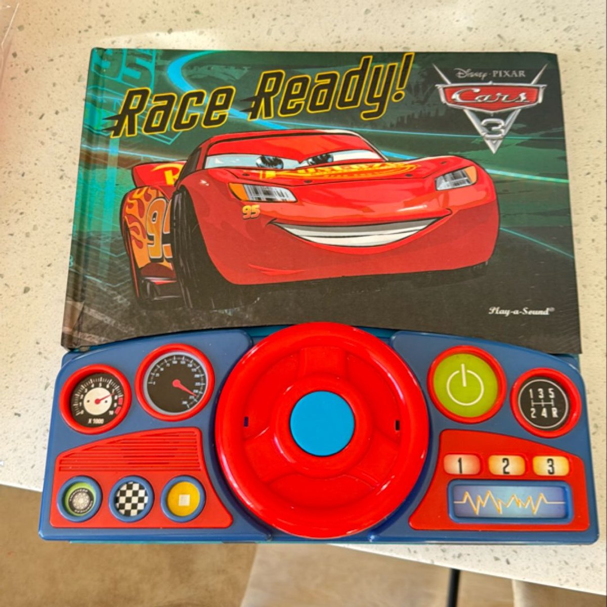 Disney Pixar Cars 3: Race Ready Steering Wheel Sound Book by PI Kids