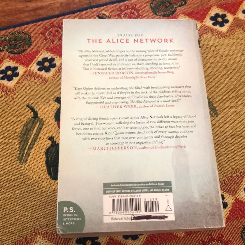 The Alice Network by Kate Quinn, Paperback | Pangobooks