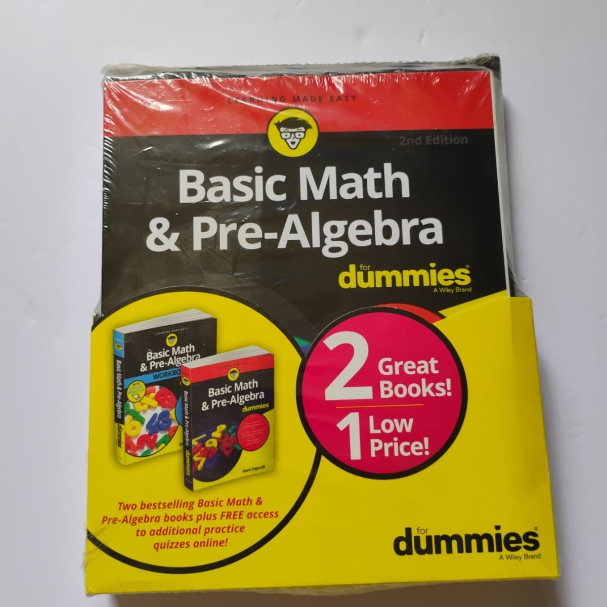 Basic Math and Pre-Algebra for Dummies Book + Workbook Bundle by Mark ...