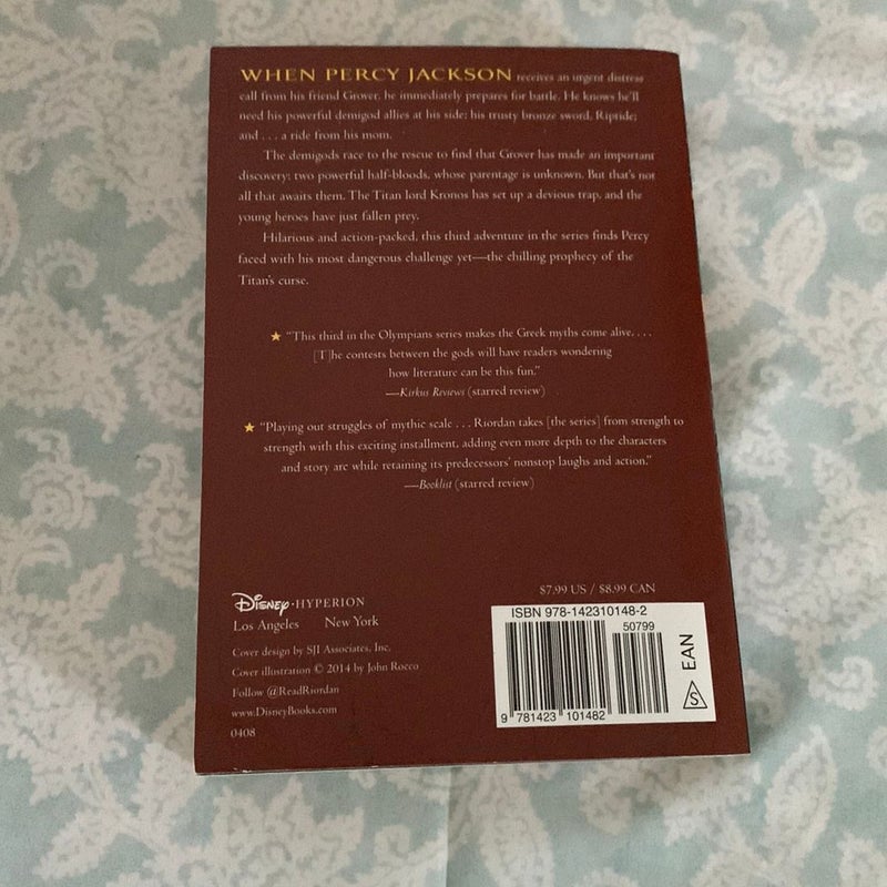 Percy Jackson and the Olympians, Book Three the Titan's Curse (Percy ...