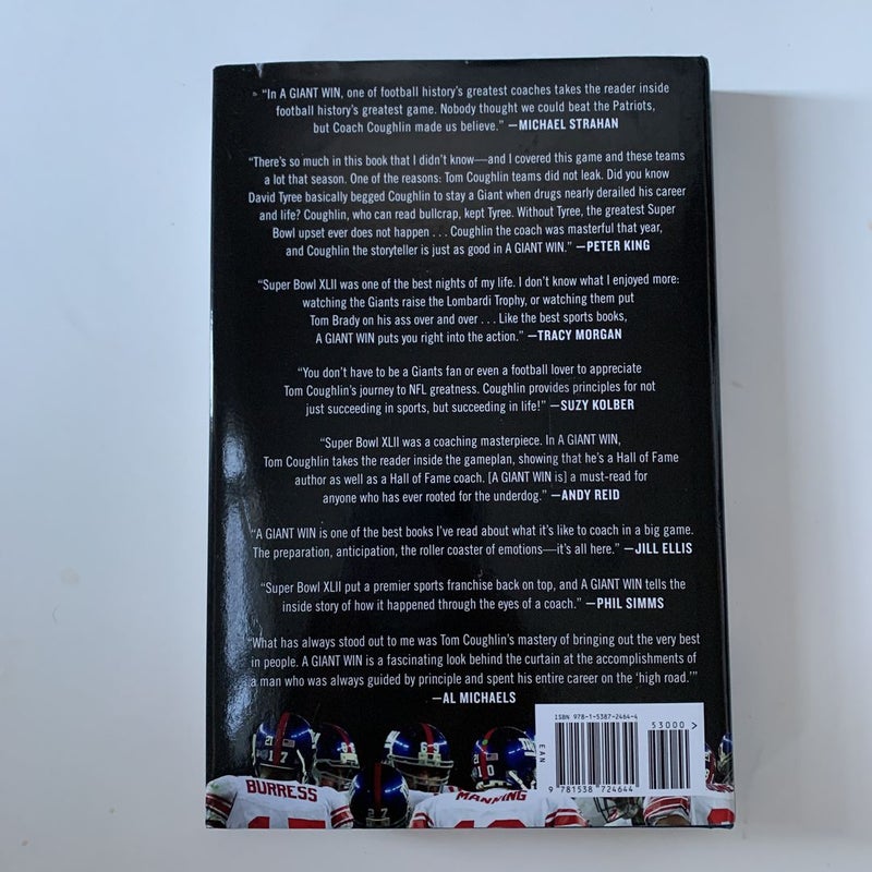 A Giant Win by Tom Coughlin, Greg Hanlon, Eli Manning