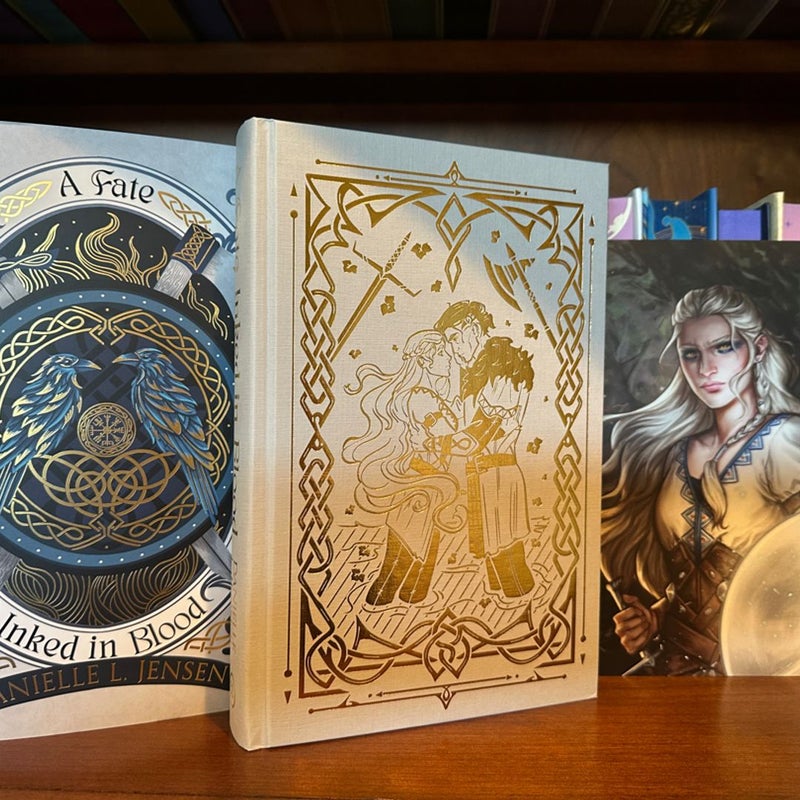 A Fate Inked in Blood Danielle Jensen Fairyloot Special Edition by Danielle Jensen , Hardcover ...