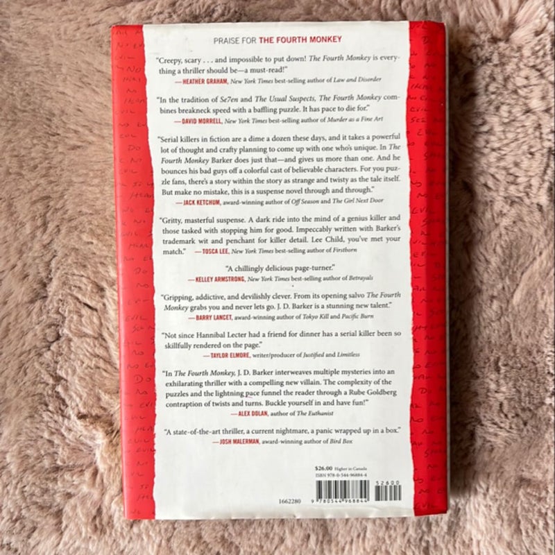 The Fourth Monkey by J. D. Barker, Hardcover | Pangobooks