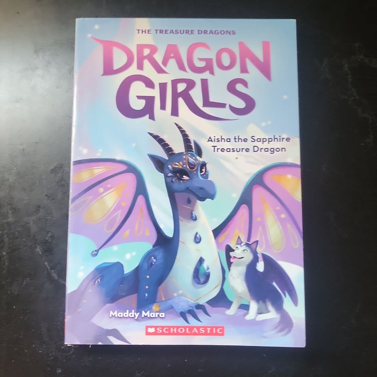 Aisha the Sapphire Treasure Dragon (Dragon Girls #5) by Maddy Mara