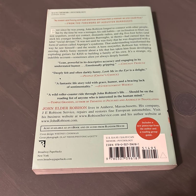 Look Me in the Eye by John Elder. Robison