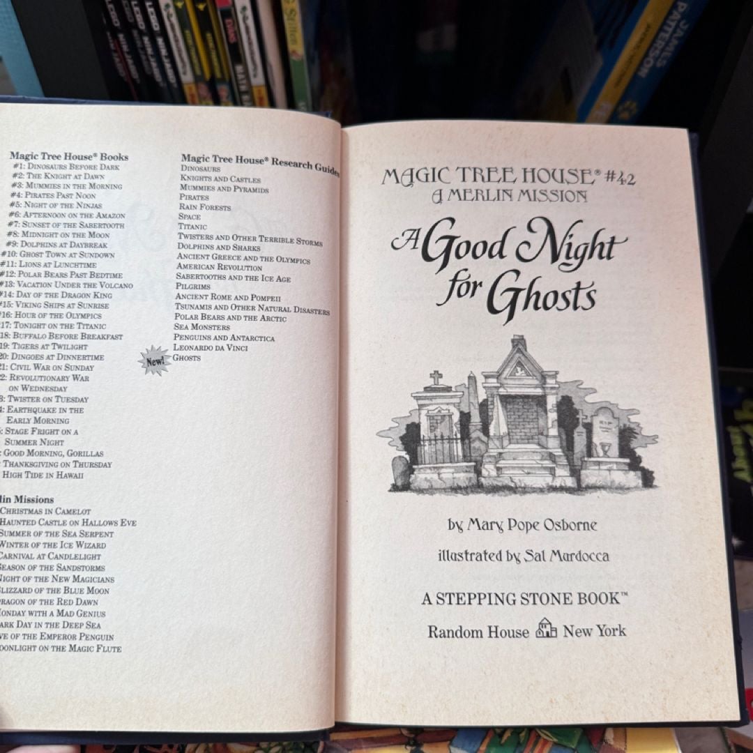 Magic tree house A Merlin mission A good night for ghost by Mary Pope ...