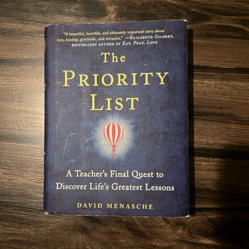 The Priority List by David Menasche