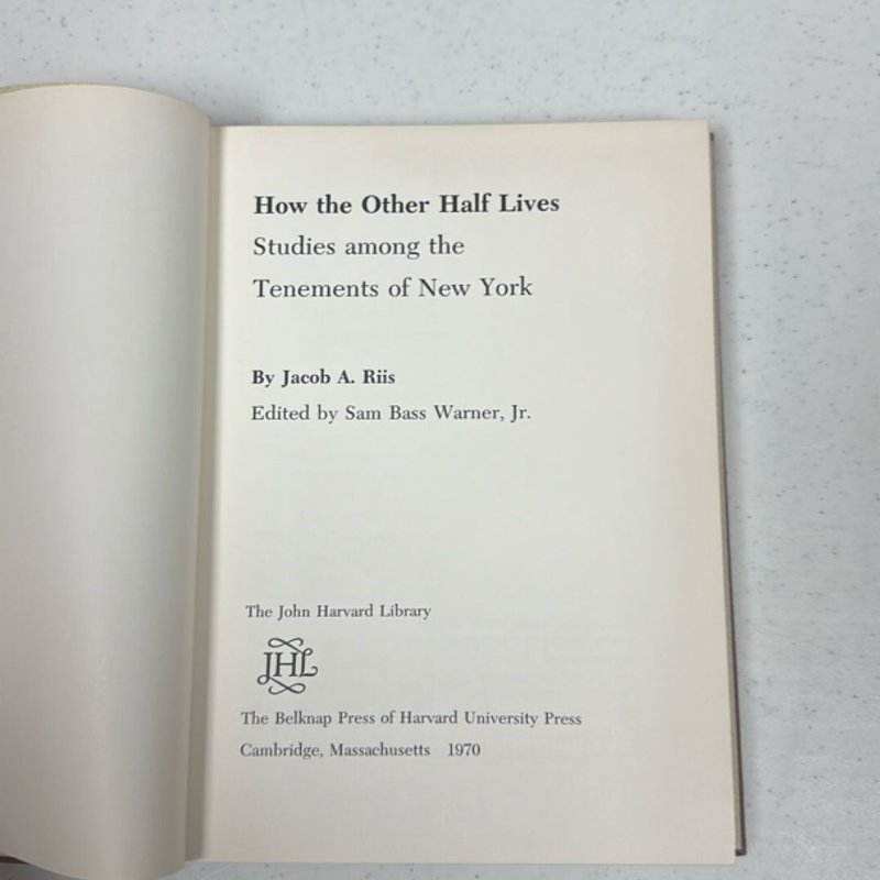 How the Other Half Lives by Jacob A. Riis; C. A. Madison (Introduction by)