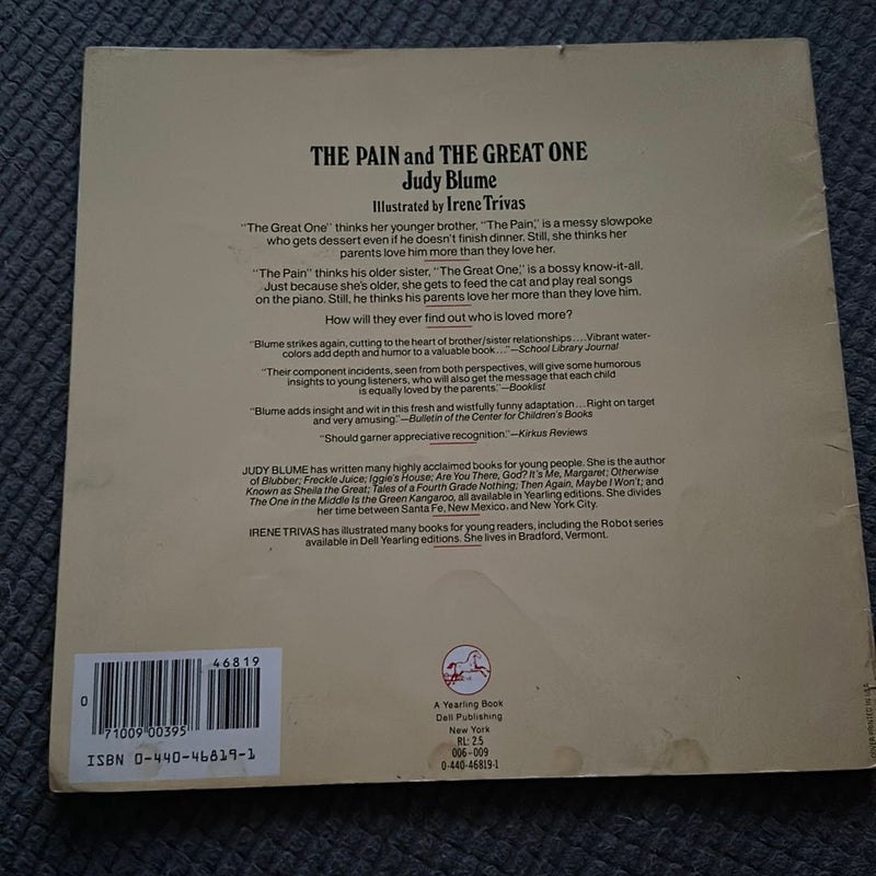 The Pain and the Great One by Judy Blume, Paperback | Pangobooks
