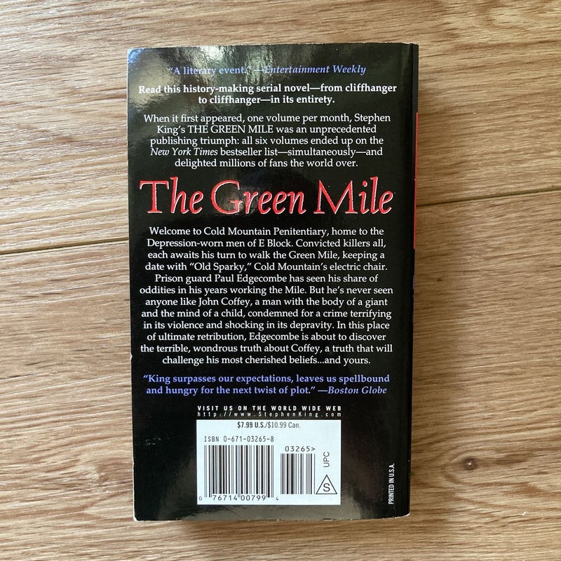 The Green Mile by Stephen King, Paperback | Pangobooks