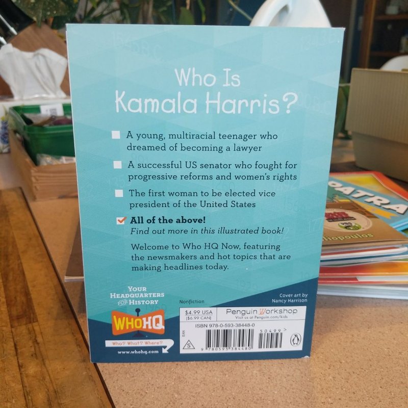 Who Is Kamala Harris? by Kirsten Anderson, Who HQ