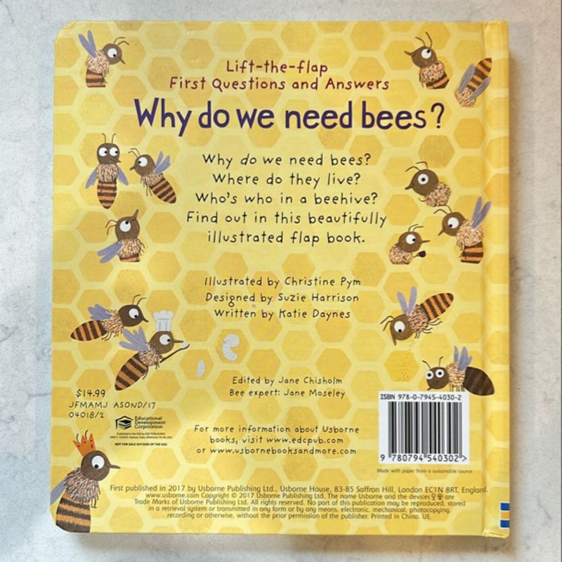 Lift-The-Flap First Questions and Answers Why Do We Need Bees? by Emily ...