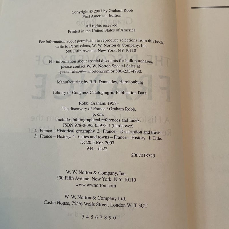 Discovery of France by Graham Robb