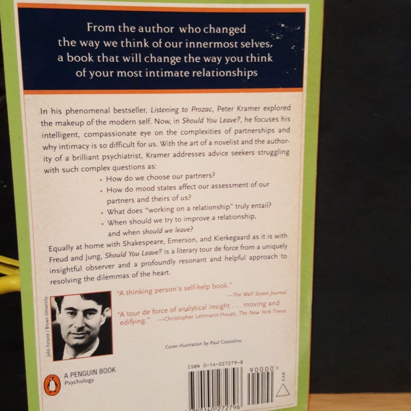 Should You Leave? by Peter D. Kramer, Paperback | Pangobooks