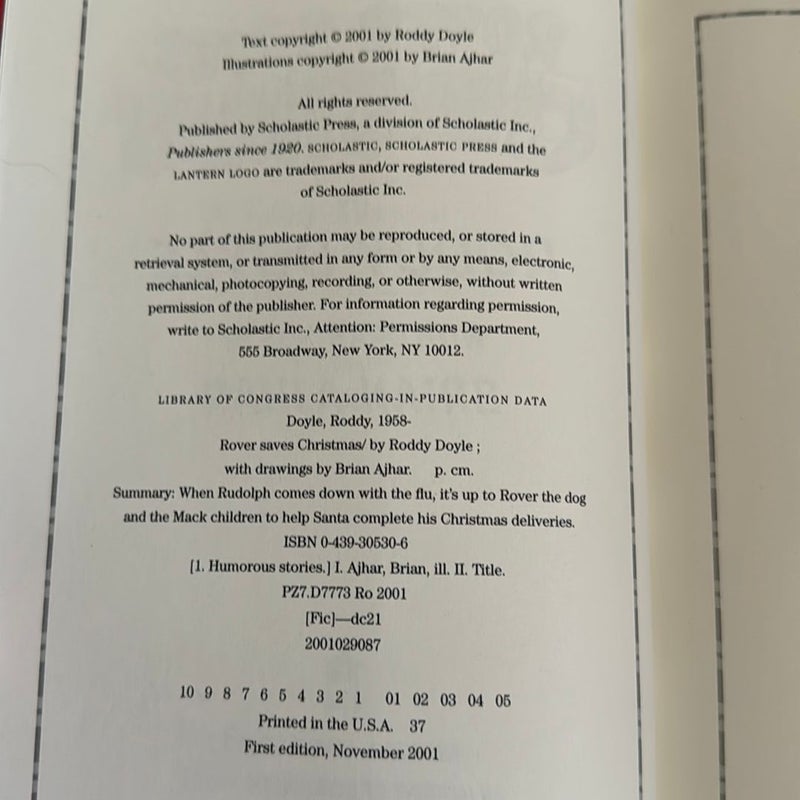 Rover Saves Christmas by Roddy Doyle, Hardcover | Pangobooks