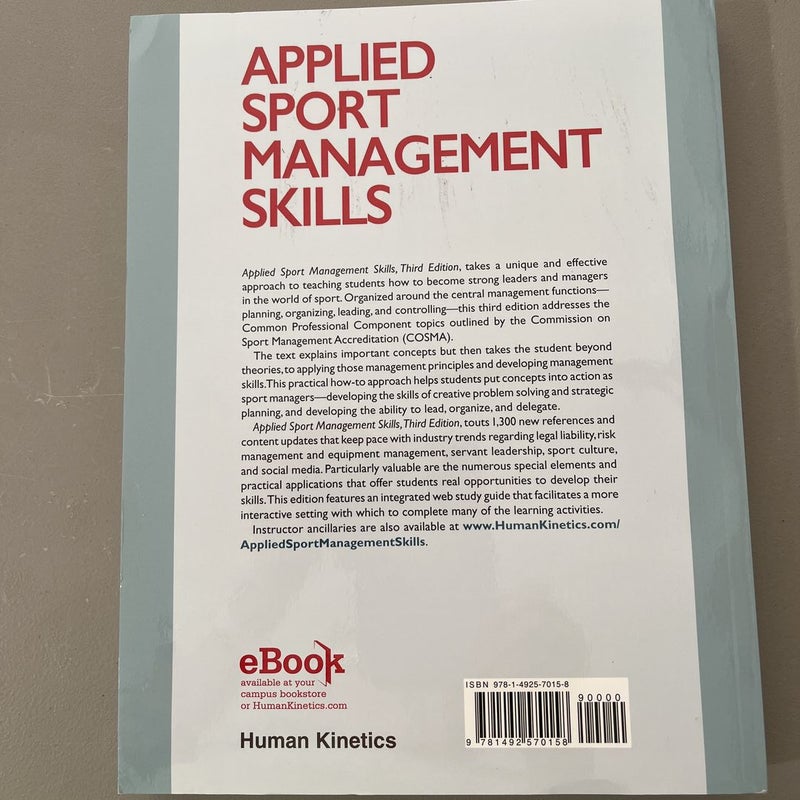Applied Sport Management Skills by Robert N. Lussier, Paperback ...