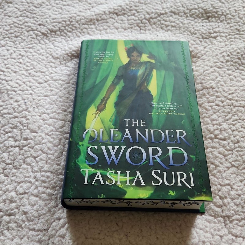 The Oleander Sword *Illumicrate edition* by Tasha Suri, Hardcover | Pangobooks
