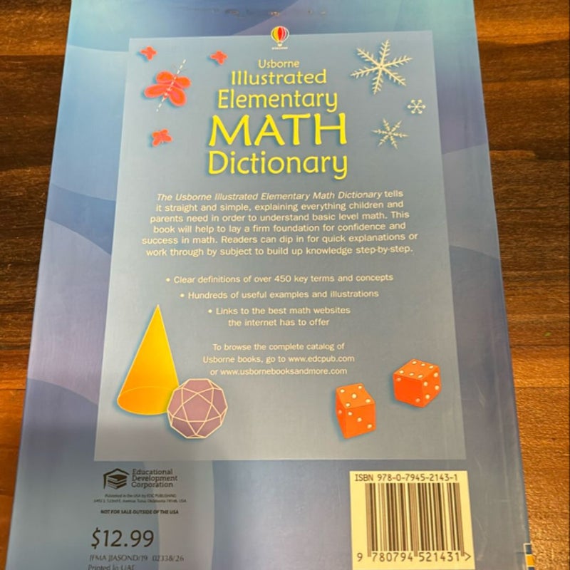 Illustrated Elementary Math Dictionary by Kirsteen Rogers, Tori Large