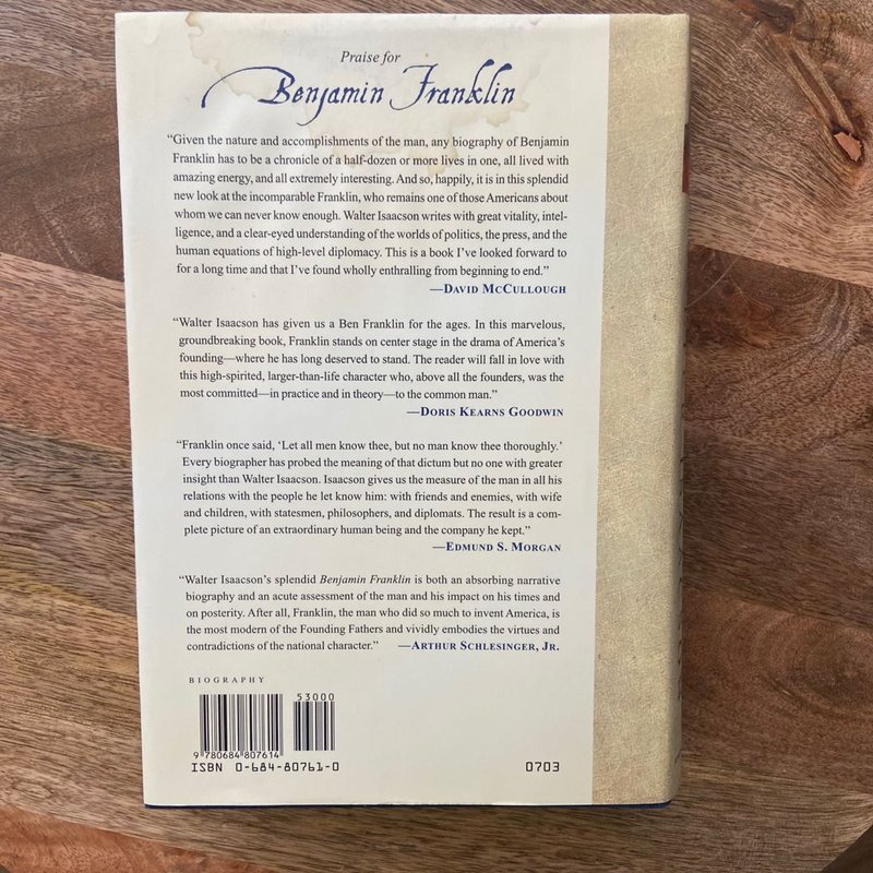 Benjamin Franklin by Walter Isaacson, Hardcover | Pangobooks